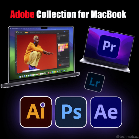 MacBook M1 Adobe va boshqa programalar o'rnatib beramiz