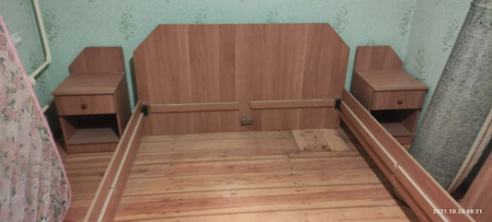 Кровать двухспалка с тумбочками