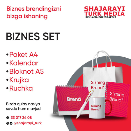 Biznes egalari uchun ajoyib setlarimiz