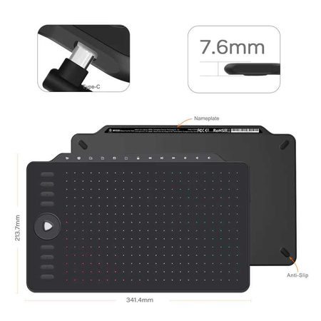 Новый графический планшет grafik planshet GAOMON M1220 (12 дюймов)