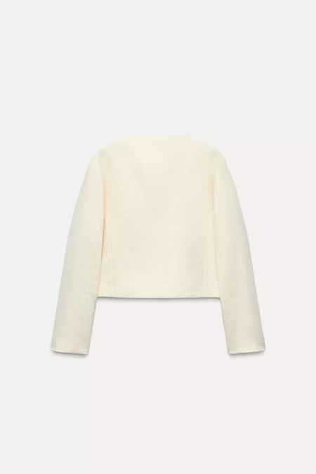 Укороченный блейзер с клапанами Zara