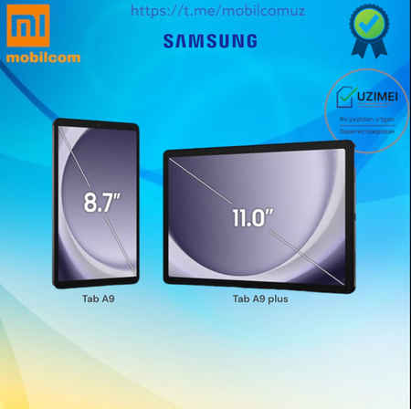 Samsung GALAXY Tab S9 Fe + 5G sim   IMEI +Гарантия +Доставка
