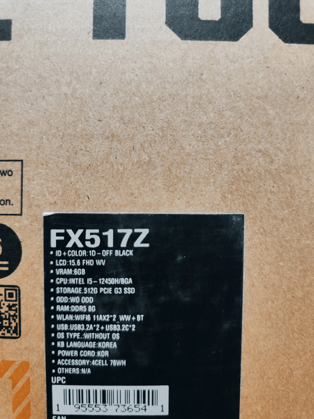 Asus TUF GAMING yangi sotiladi