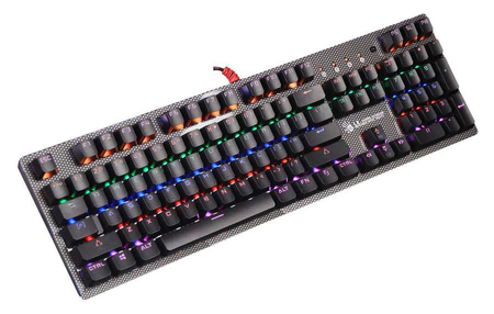 Проводная игровая клавиатура Bloody B810R BLACK(Battlefie, Blue Swich)