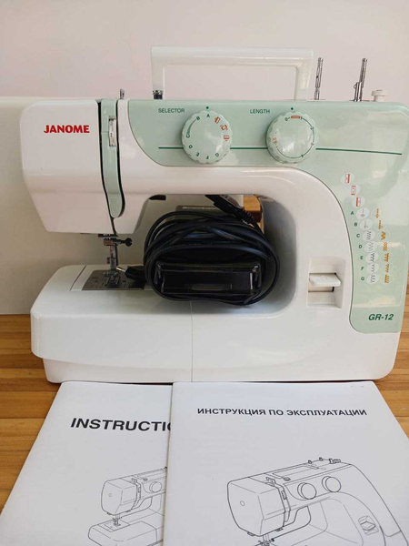 Швейная машина Janome GR-12(Япония). Гарантия - 1 год.