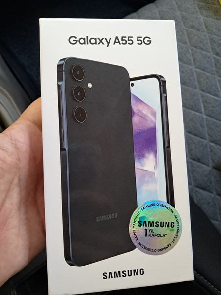 Samsung A55 8/128 GB янги каробкадан очилмаган хали