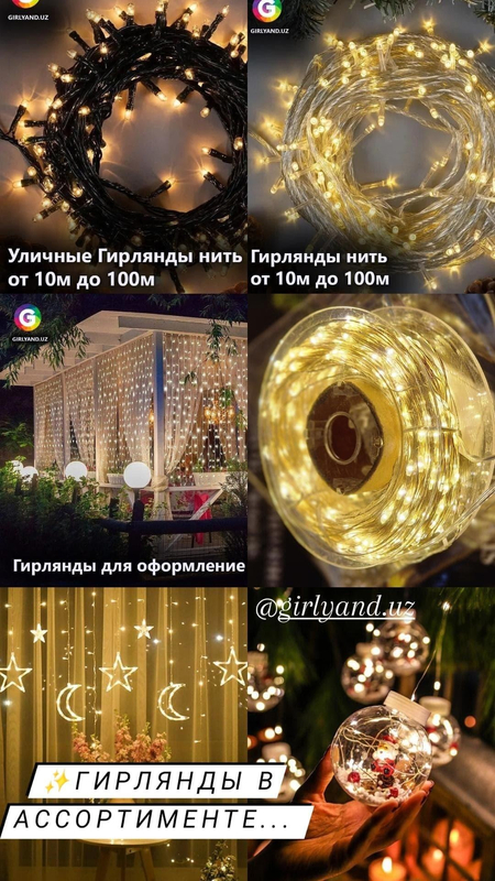Гирлянда Роса 50м