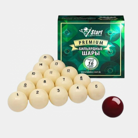 Комплект шаров для бильярда Start billiard Premium 68 мм