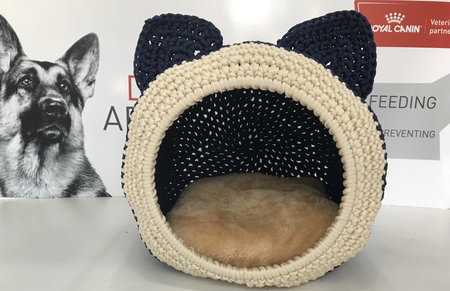 Вязанный домик для кота, кошки, котодом
