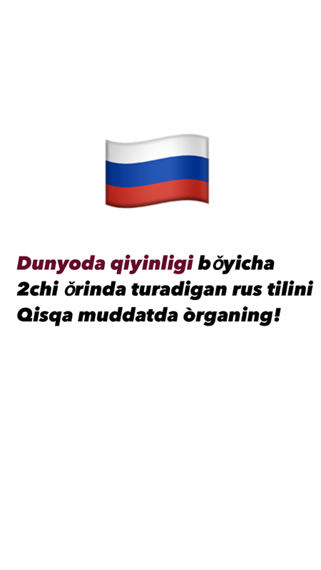 Rus tili Razgovor online kursi 0 dan