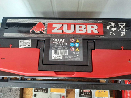 Аккумуляторы ZUBR 90Ah. Официальный магазин