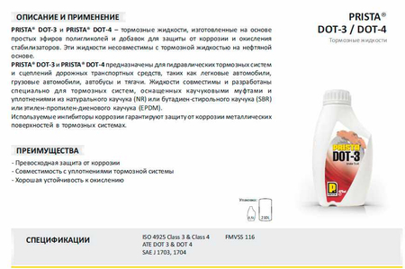 Моторные масла для мотоциклов, Тормозная жидкость,