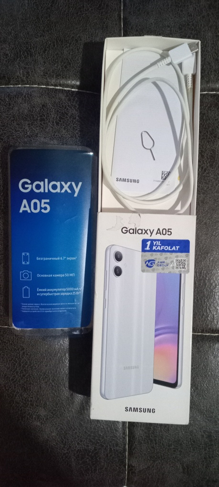 Samsung A05 ideal o\\\'ta tiniq 128GB hotira 2024 05 karobka dakumeni bor