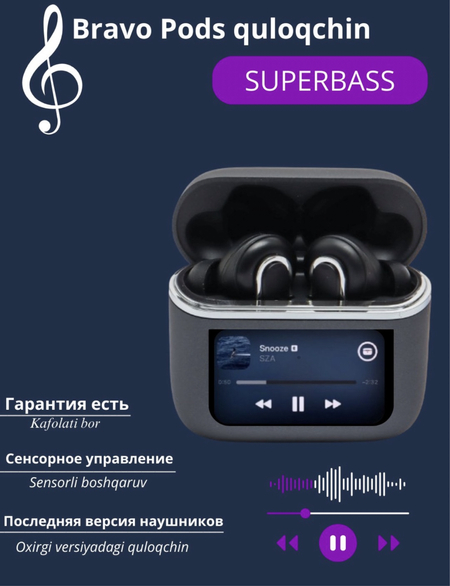 Ekranli Airpods Qorasi