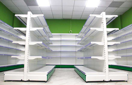 Торговые металлические стеллажи, оборудование для магазина, стилаж
