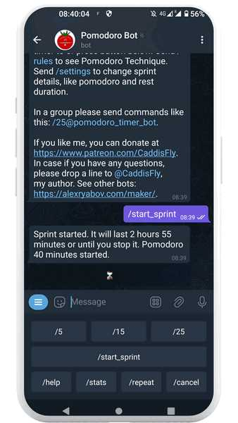 Telegram Bot yaratish hizmati/Сервис для создания бота Telegram