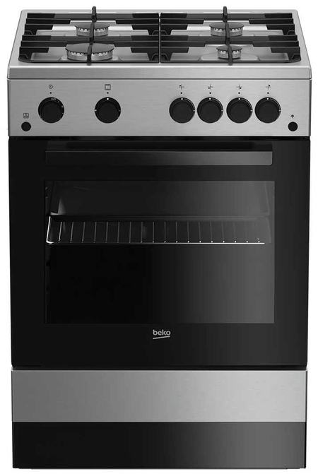 Газовая плита Beko - FSGT62130DXO,цвет-инокс(нержавейка).Турция
