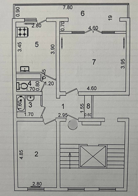 Чиланзар-11 2в3/7/9 балкон-1*7
