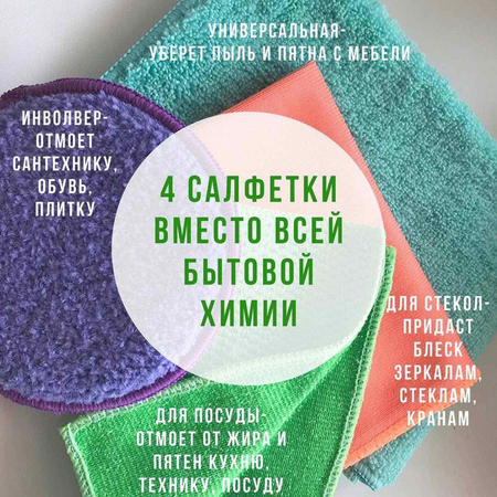 Салфетки для уборки без Химии