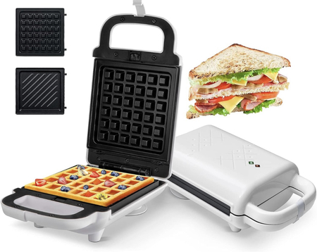 Мини-вафельница! Тостер 2в1  KIFITCD JFL-S103