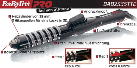 BaByliss Pro Rotating 800 BAB2770E - разработан создавать динамический
