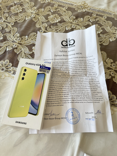 Samsung a34 5g 6/128