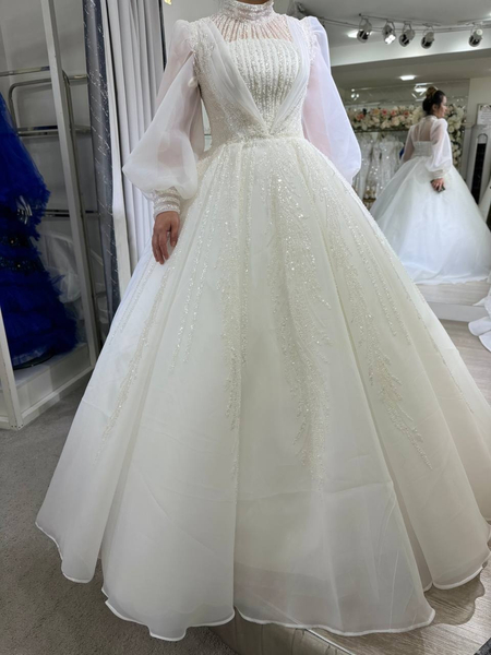 Bir marta kiyilga oq köylak organza
