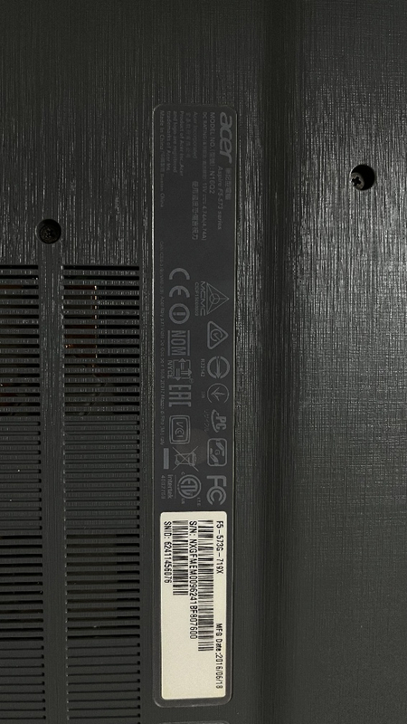 Ноутбук Acer Aspire  F5-573
• Тип: Ноутбук