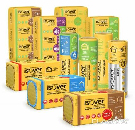 Утеплитель Isover, стекловата, Knauf, ECOVER, Rockwool, Технониколь