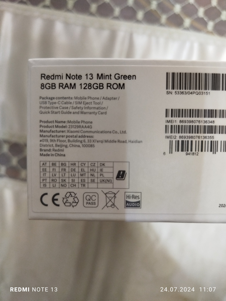 Redmi note 13 8/128