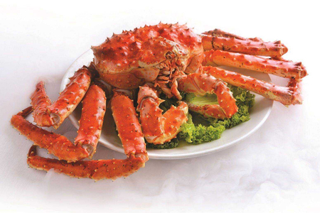 Морепродукты, устрицы, краб, гребешок