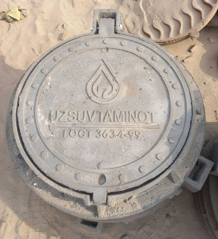 чугунный люк калодец
