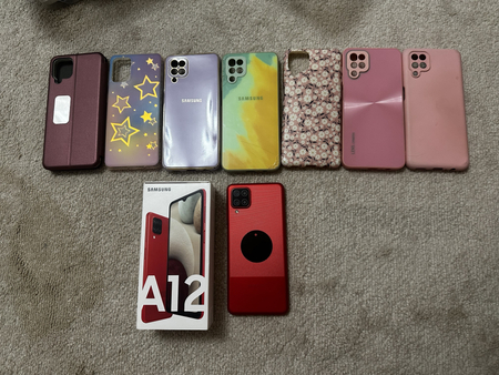 Samsung A12 красный в отличном состоянии