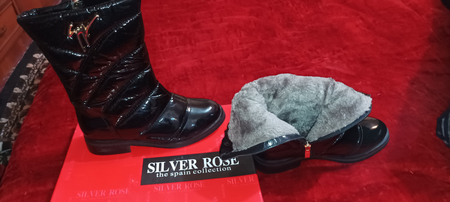 Сапоги silver roze новый 100%качества