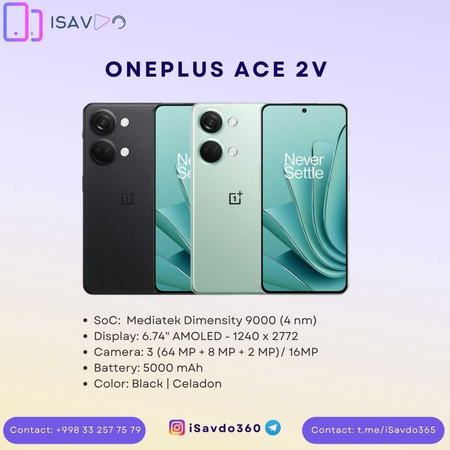 OnePlus Ace 2 V (Buyurtmaga | На заказ)