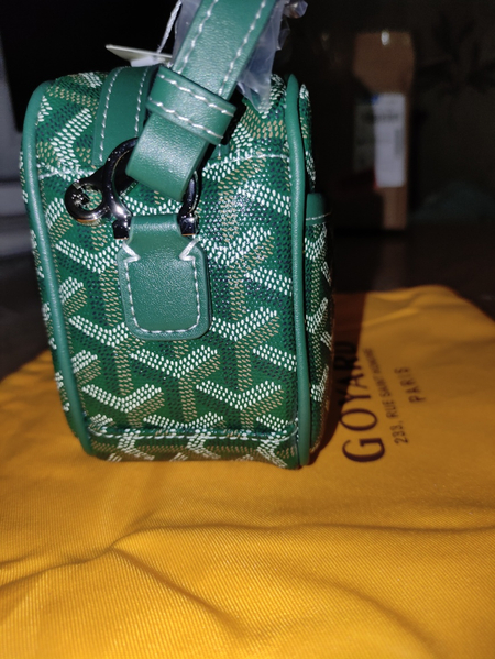 Goyard cap vert bag