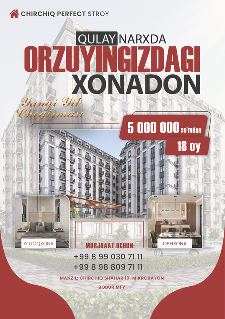 Yangi qurilayotkan uylar
