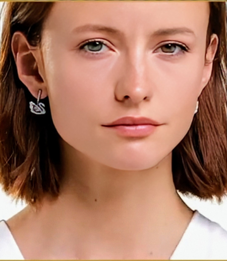 Серьги Swarovski Лебеди