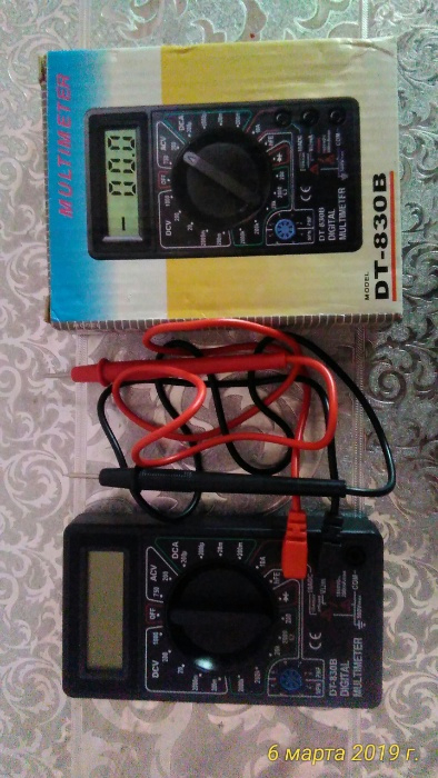 Цифровой мультиметр(тестер) DT - 830 B