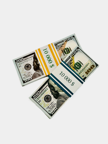 Доллар.Сувенир пачка фальшивых долларов.Suvenir dollarlari 
