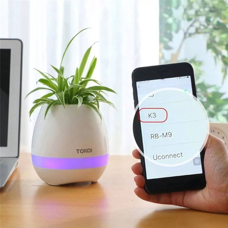Водонепроницаемый светодиодный Bluetooth-динамик, горшок для цветов