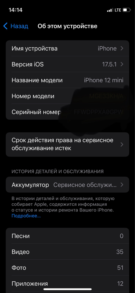 Iphone 12 mini тел очилмаган