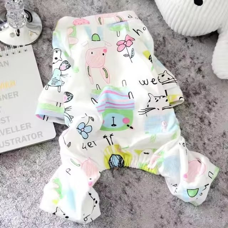 Одежда для собак и кошек, пижамки из хлопка