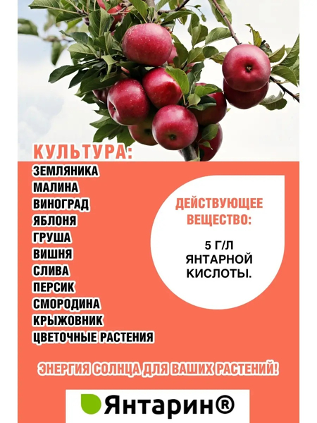Янтарин для цветочных культур
