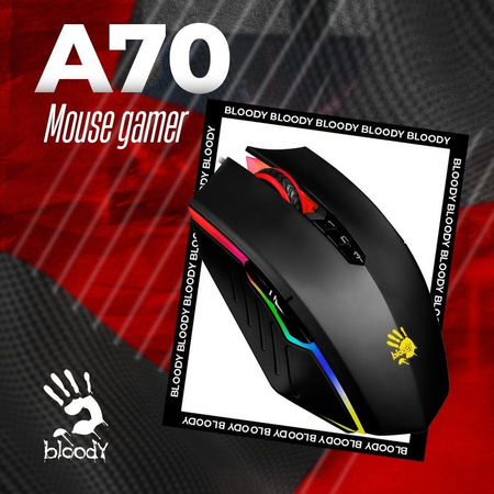 Топ! Bloody A70/А7 для DRAG Клика  Проводная мышка/мышь  DPI 6200
