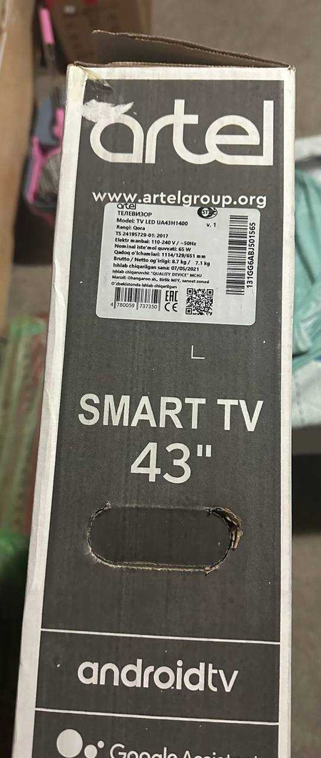 ARTEL smart tv ua43h1400 sotiladi yangi
