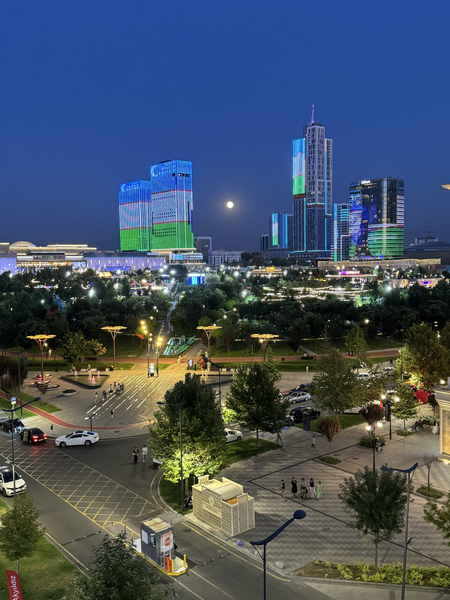 Аренда Tashkent City Gardens премиум, 130m, 4 комнот вид на парк