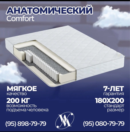 Анатомический матрас премиум, люкс качество, турецкая технология