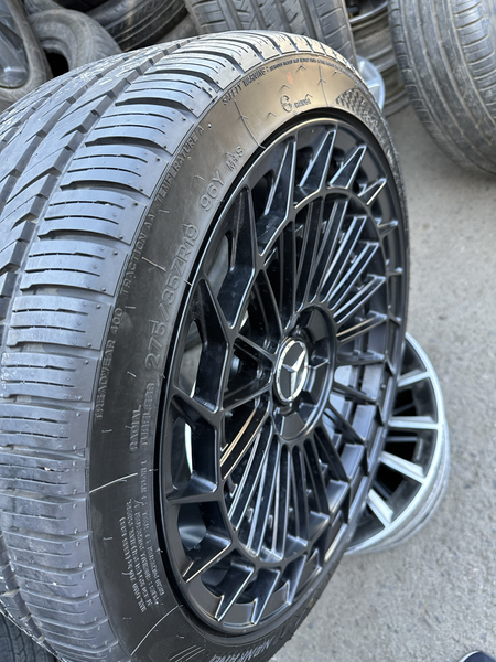 mersedes benz r19 black vossen