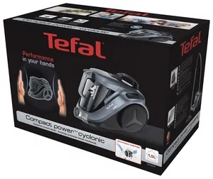 Пылесос Tefal TW3796EA, черный/сиреневый